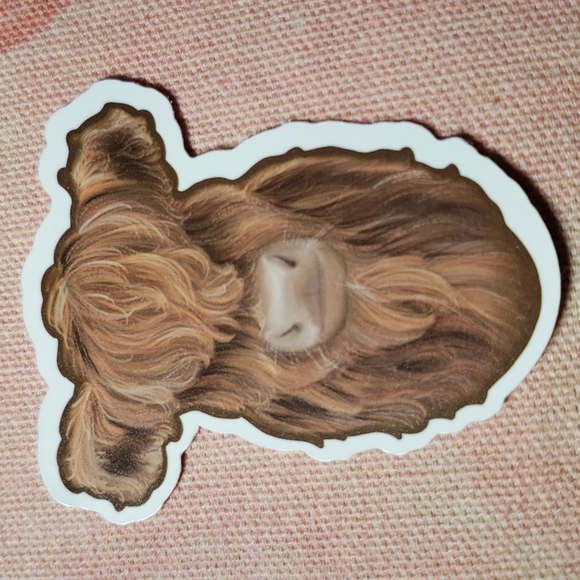 Office | F Highland Cow Sticker Western Farmhouse Decor Highland Cattle ...